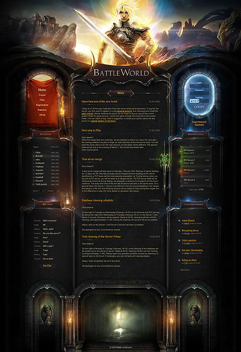 Lineage 2 Game Website Templates and best StressWeb themes | Templstock.com