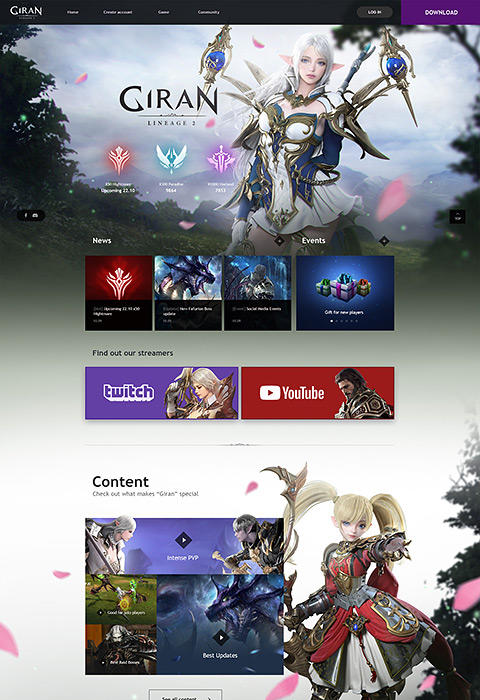 Lineage 2 Game Website Templates and best StressWeb themes | Templstock.com