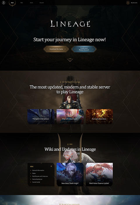 Lineage 2 Game Website Templates and best StressWeb themes | Templstock.com